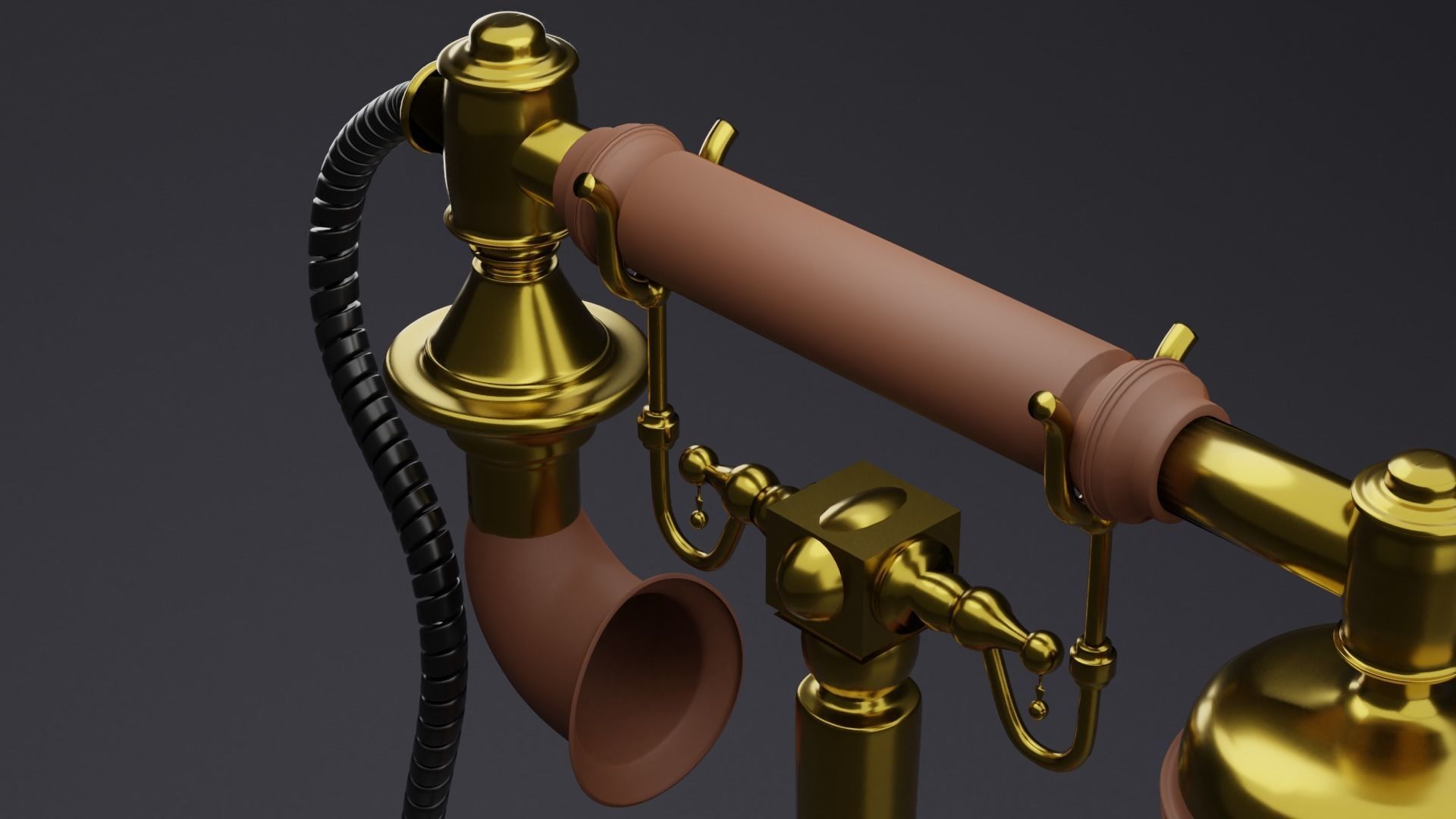 rotary dial vintage telephone 3D model | CGTrader