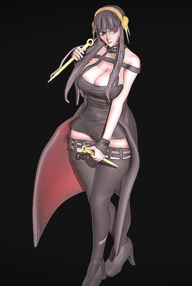 Yor Forger 3D Print STL 3D model 3D printable | CGTrader