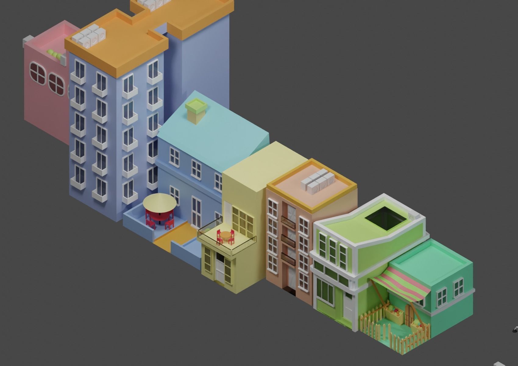 Downtown Building Pack 3D model | CGTrader