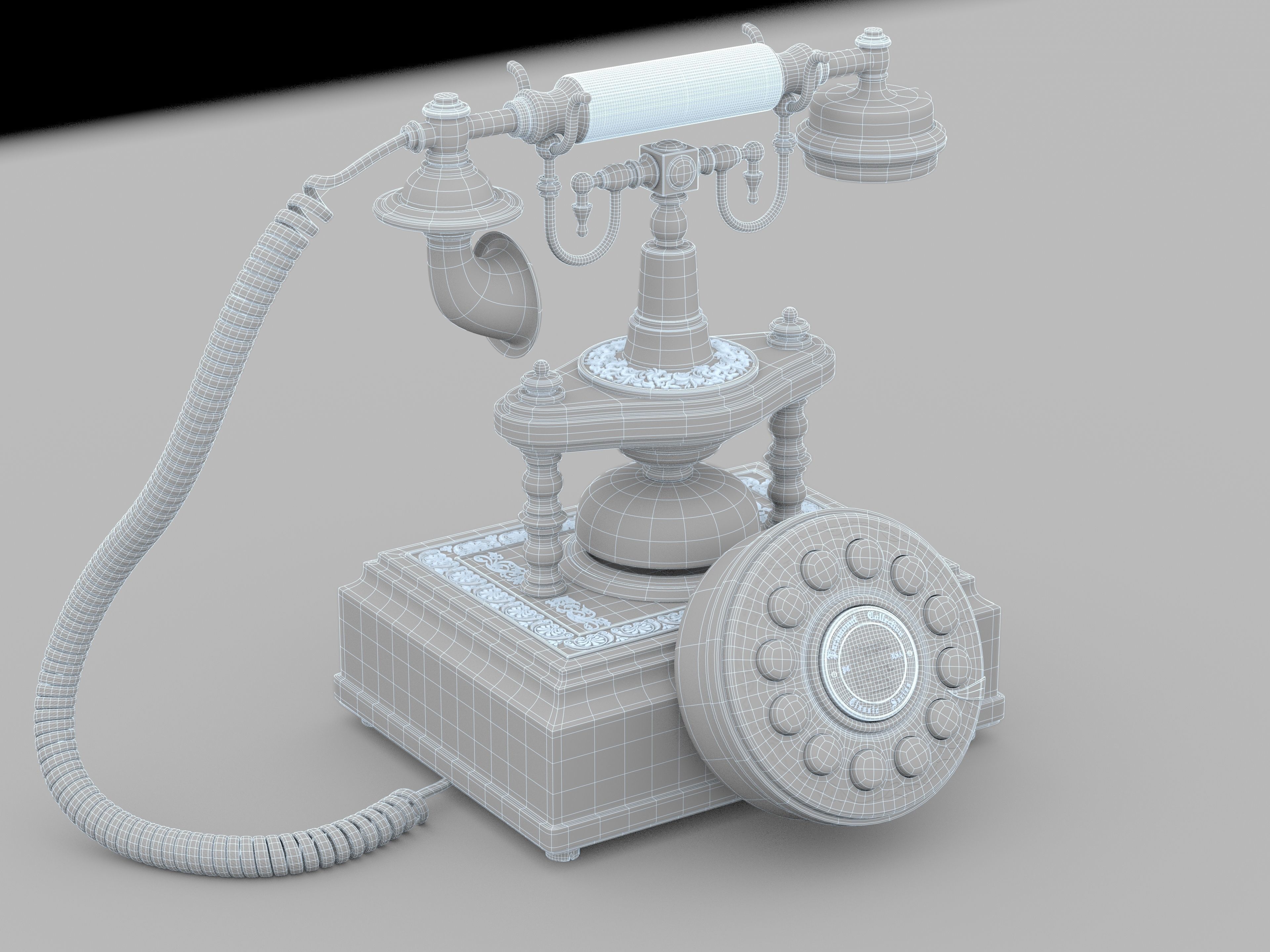 Victorian Phone free 3D model | CGTrader