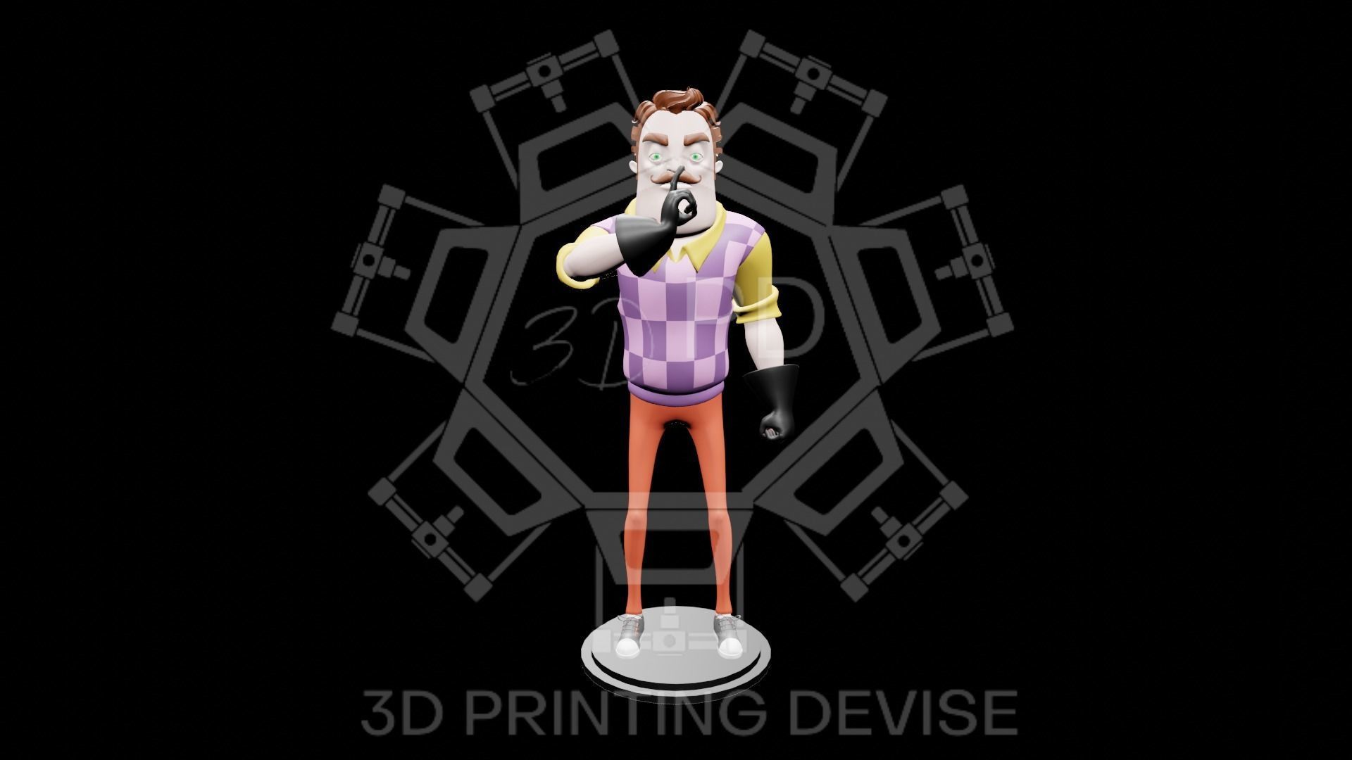 HELLO NEIGHBOR 3D model 3D printable | CGTrader