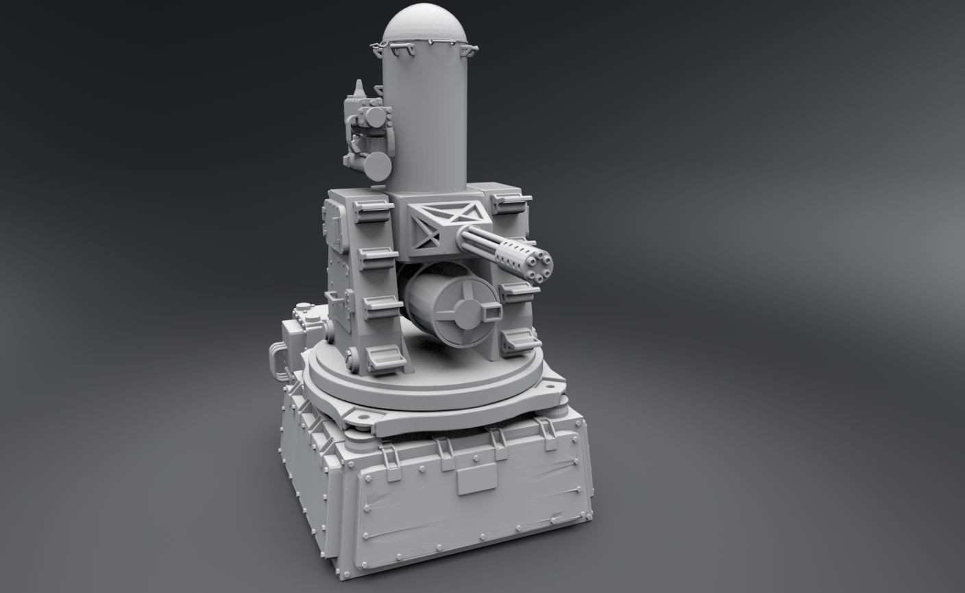 Phalanx CIWS Scale model 3D model 3D printable | CGTrader