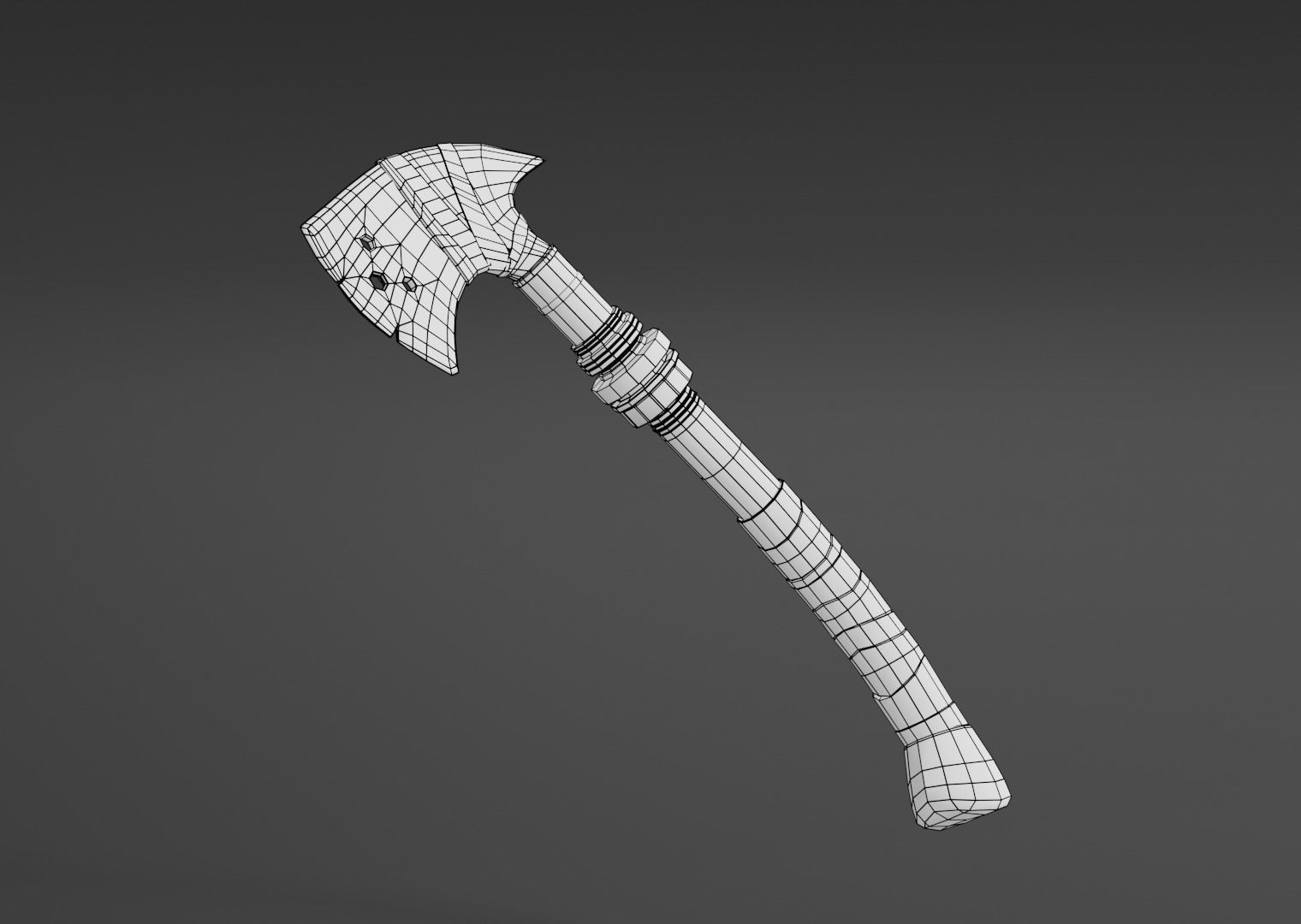 3D model Lightning Axe - Elemental Axe - Model 01 VR / AR / low-poly ...