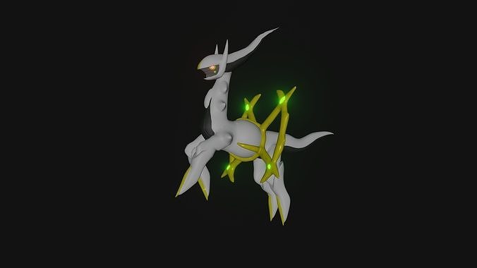 Arceus pokemon free 3D model rigged | CGTrader