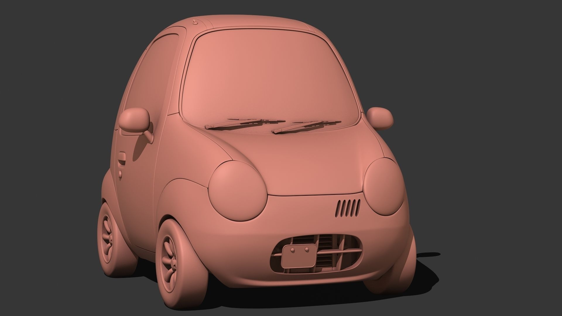 Cartoon Car 3D model | CGTrader