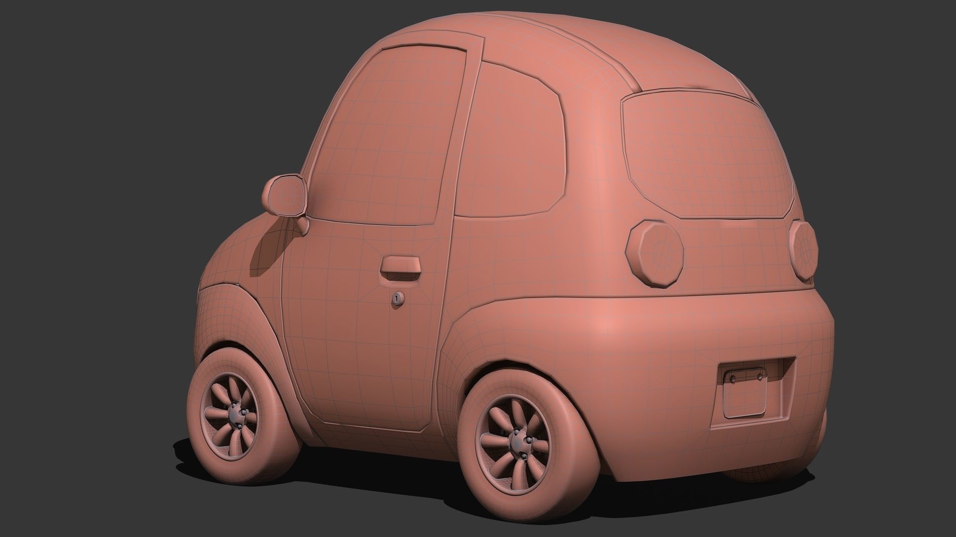 Cartoon Car 3D model | CGTrader