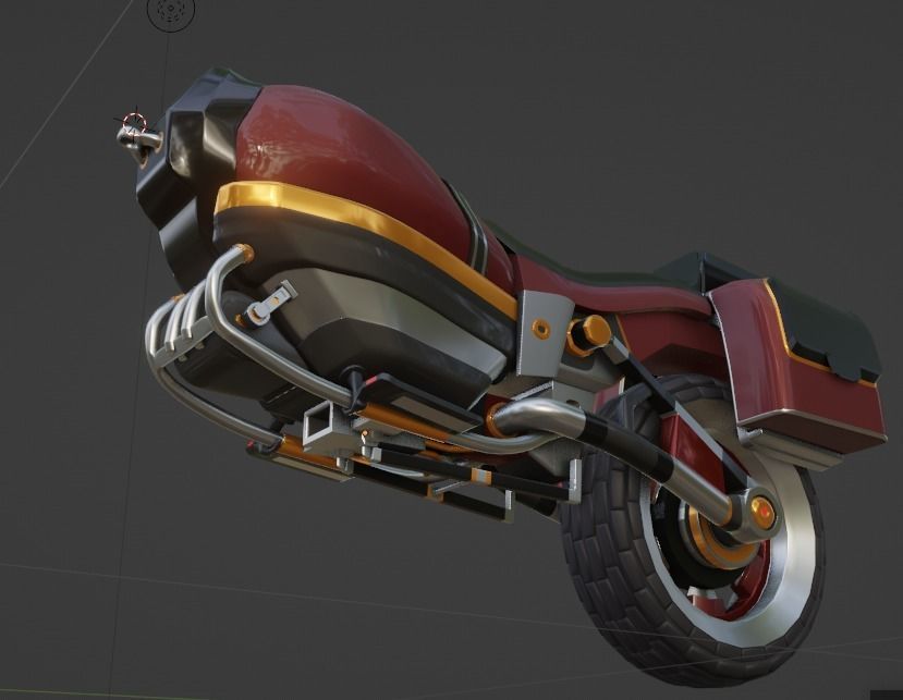 3D model Zurobike retro electric motorcycle and Pilot VR / AR / low-poly | CGTrader