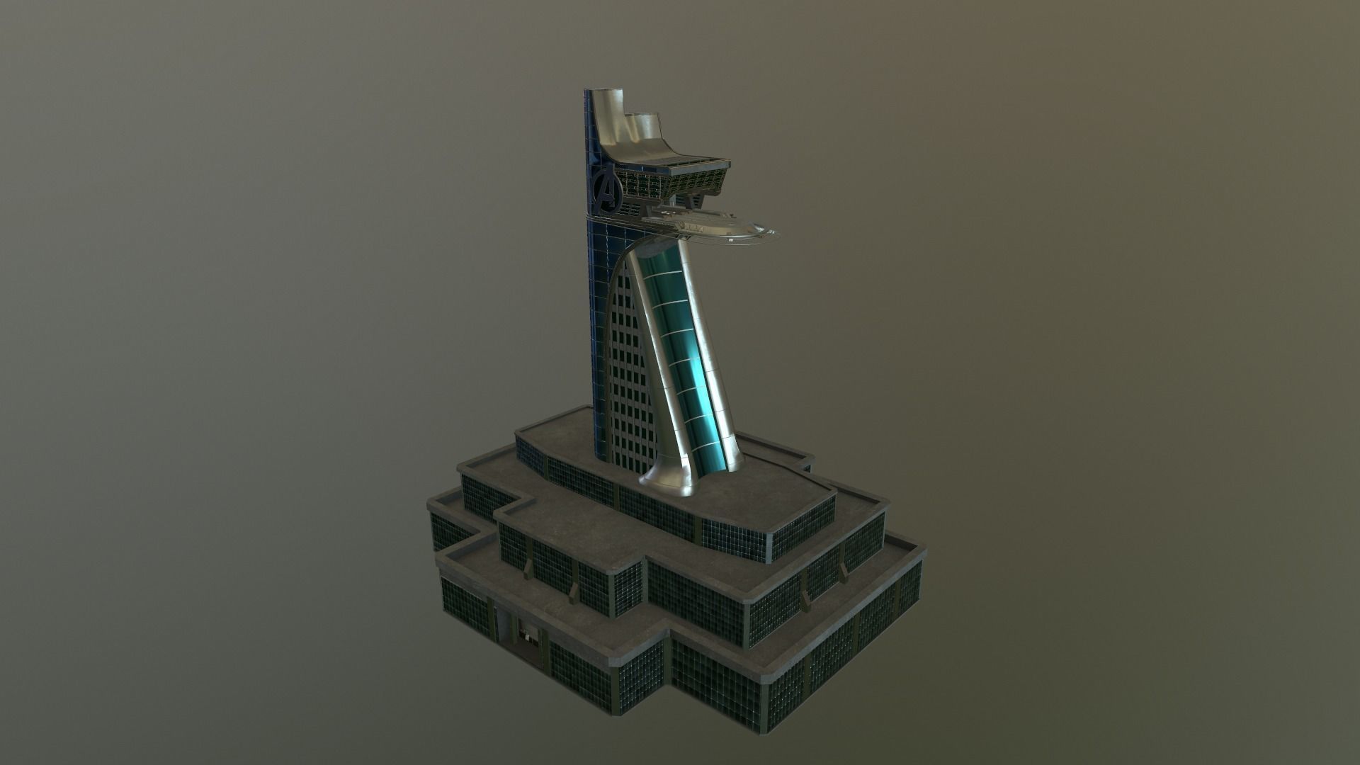 3D model Avengers Tower VR / AR / low-poly | CGTrader