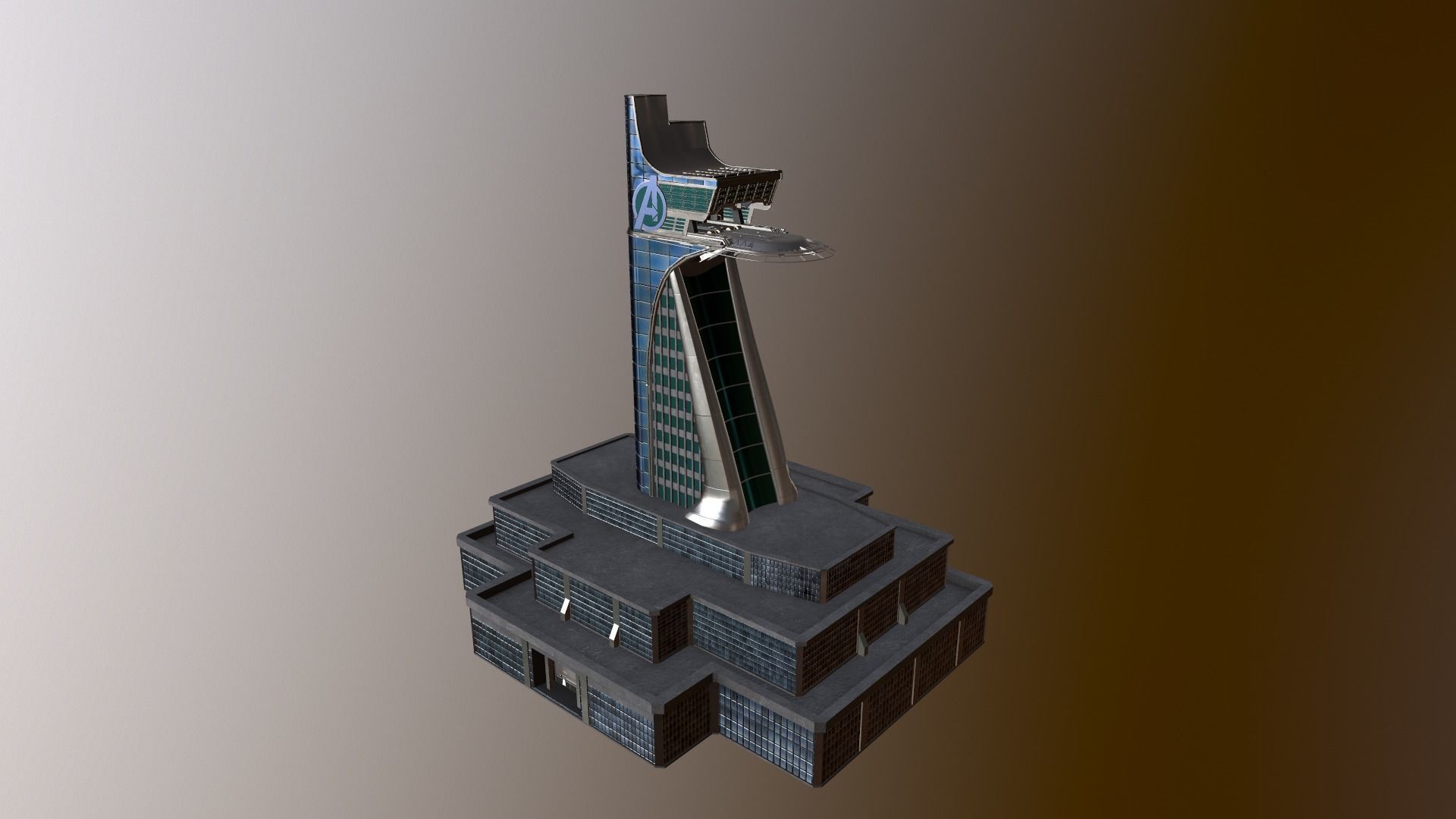 3D model Avengers Tower VR / AR / low-poly | CGTrader