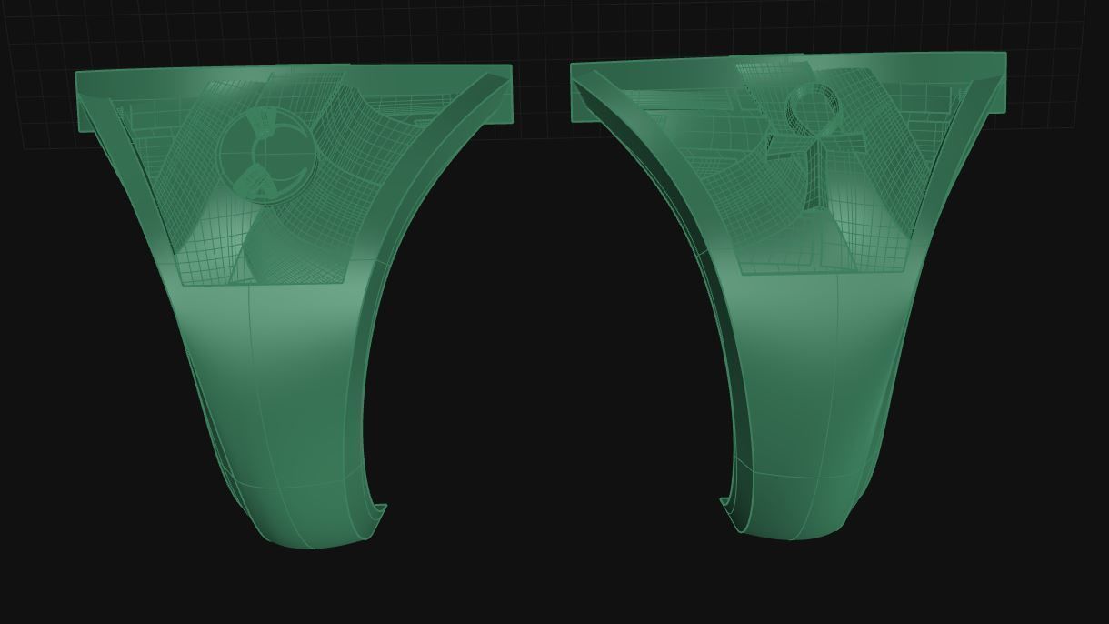 Moon Knight Concept Art Men Ring 3D model 3D printable | CGTrader