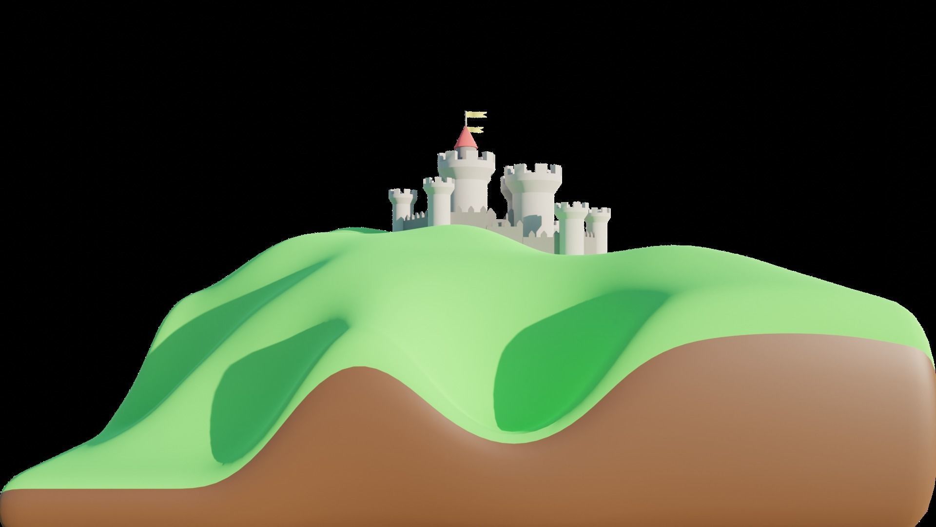 Low Poly Castle free VR / AR / low-poly 3D model | CGTrader
