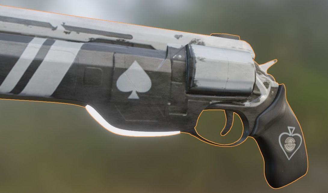 3D model Cyber revolver VR / AR / low-poly | CGTrader