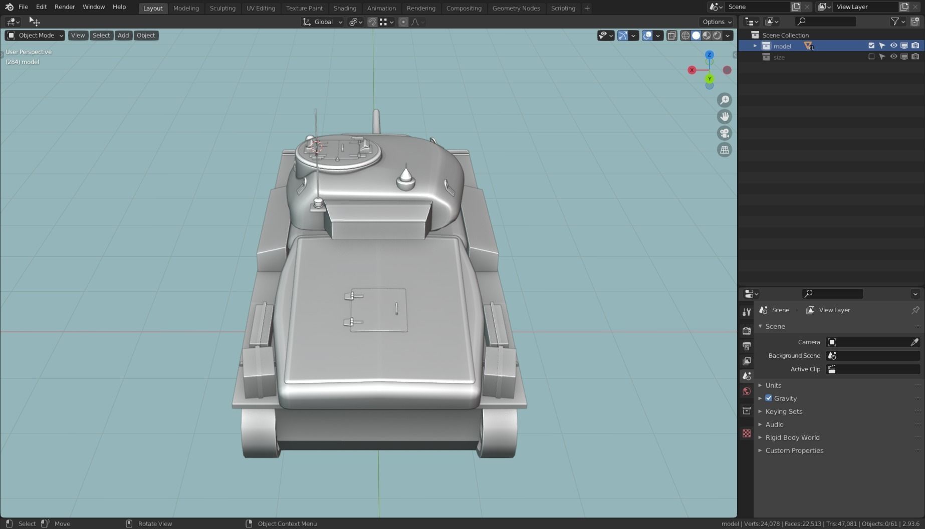3D model AC1 SENTINEL TANK BASE MESH VR / AR / low-poly | CGTrader