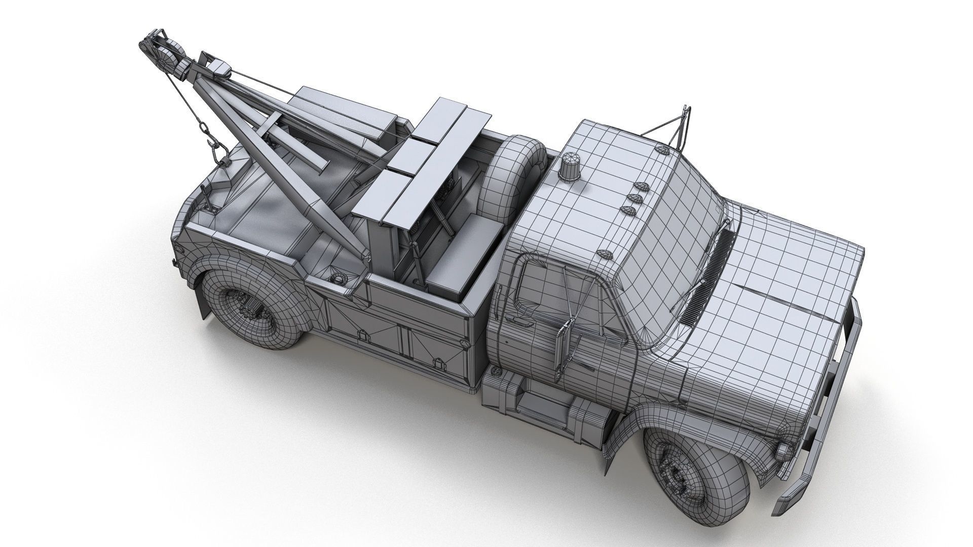 3D model Holmes wrecker truck VR / AR / low-poly | CGTrader