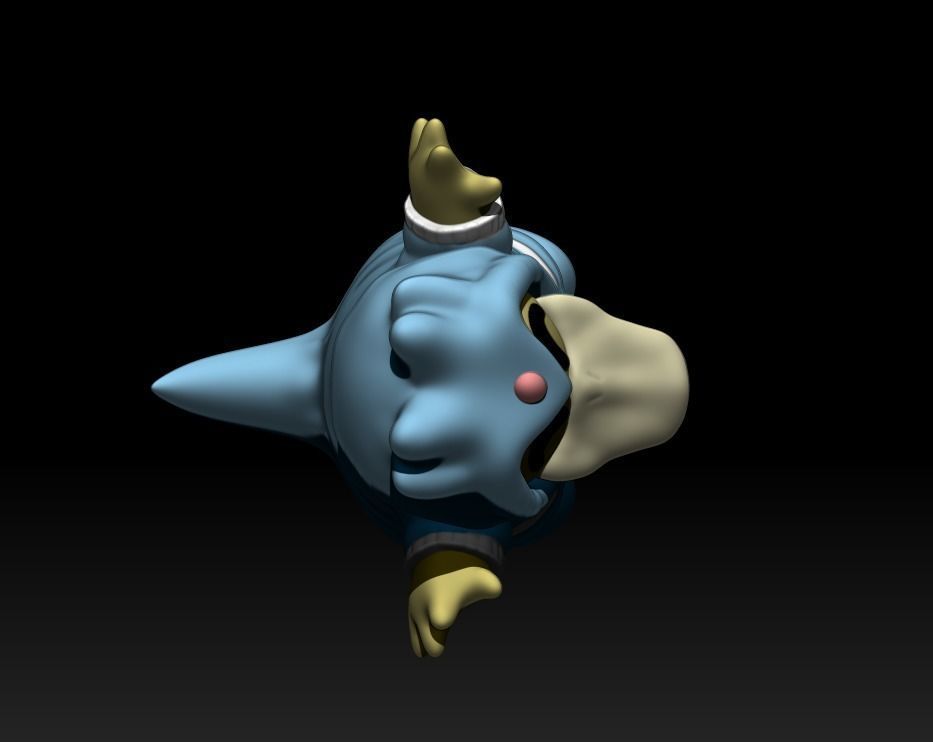 Psyduck duck in hoodie 3D model 3D printable | CGTrader