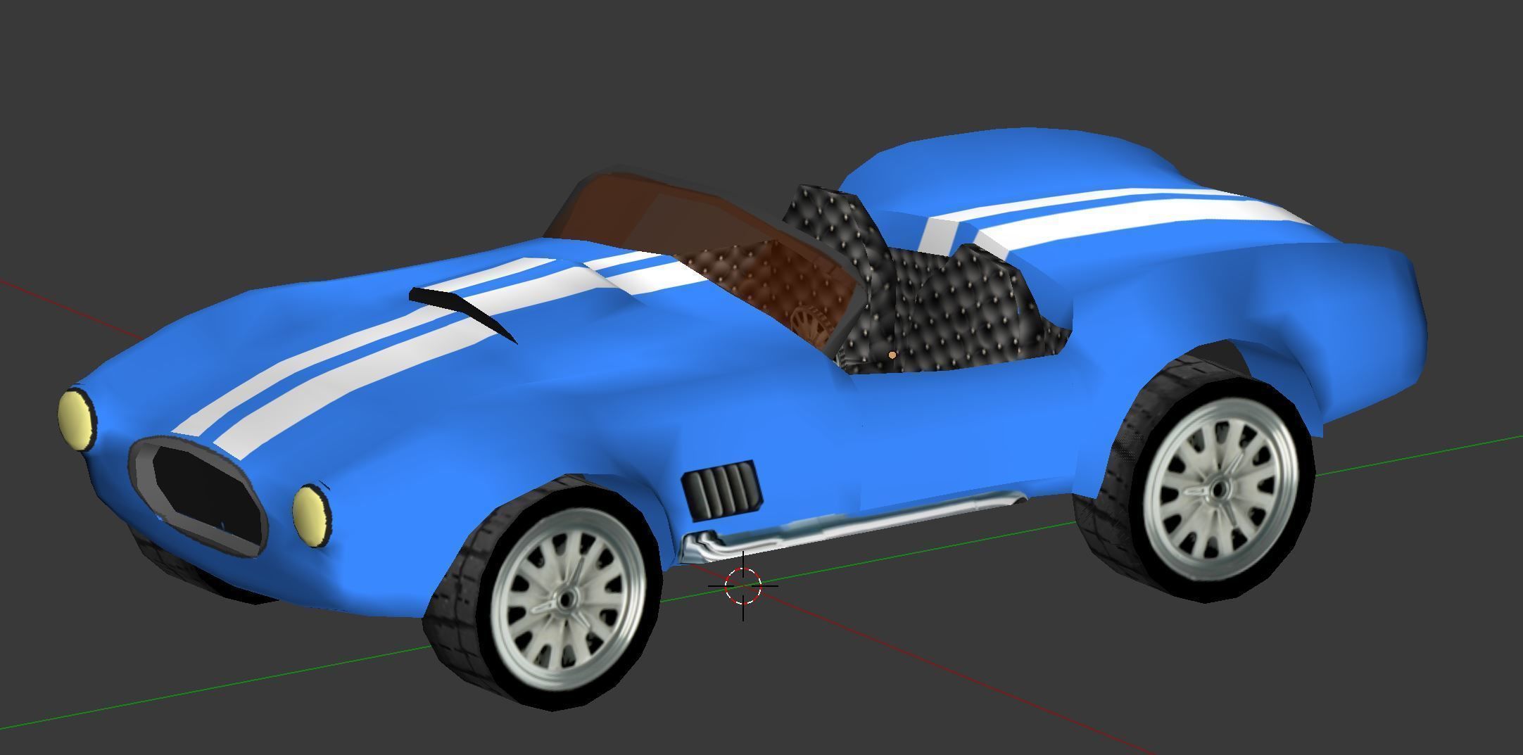 AC Cobra Low Poly free 3D model | CGTrader