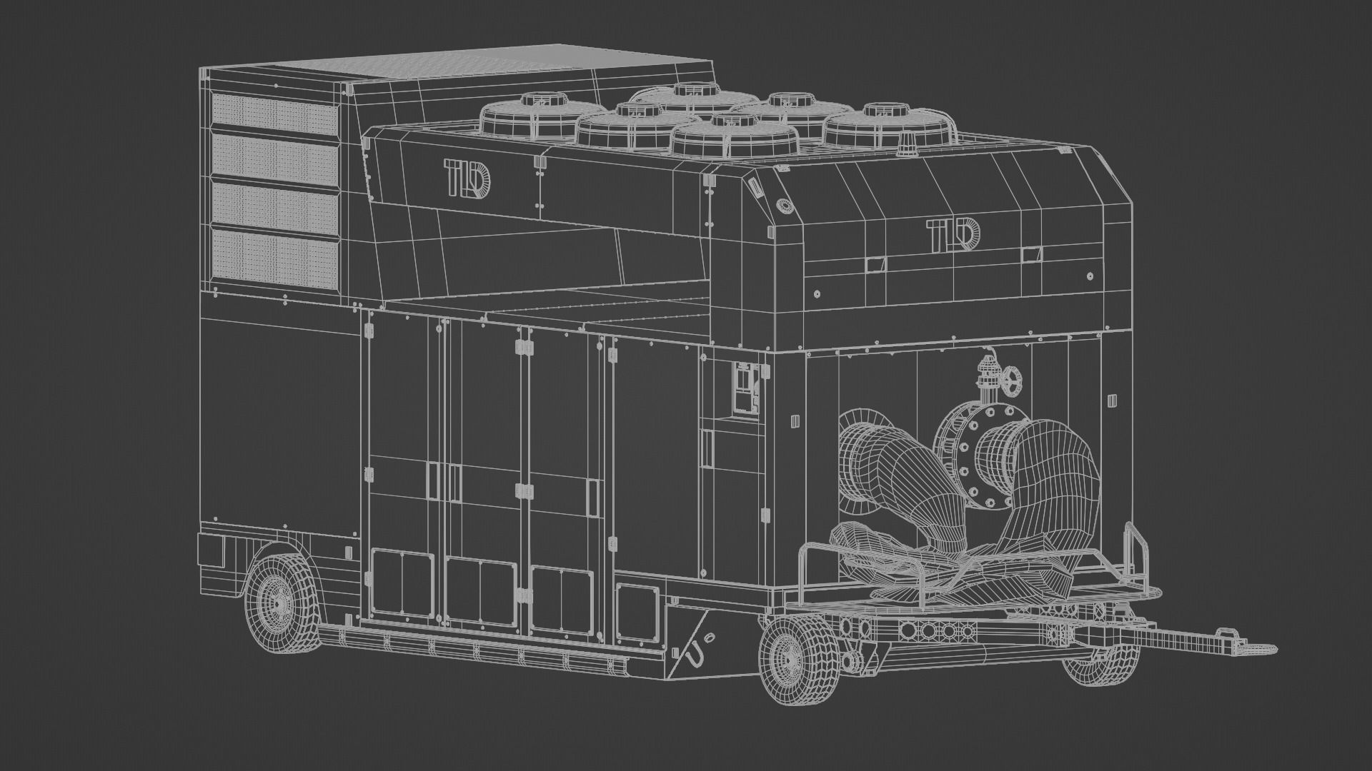 3D model Aircraft Air Conditioning Unit - TLD GF30 VR / AR / low-poly ...