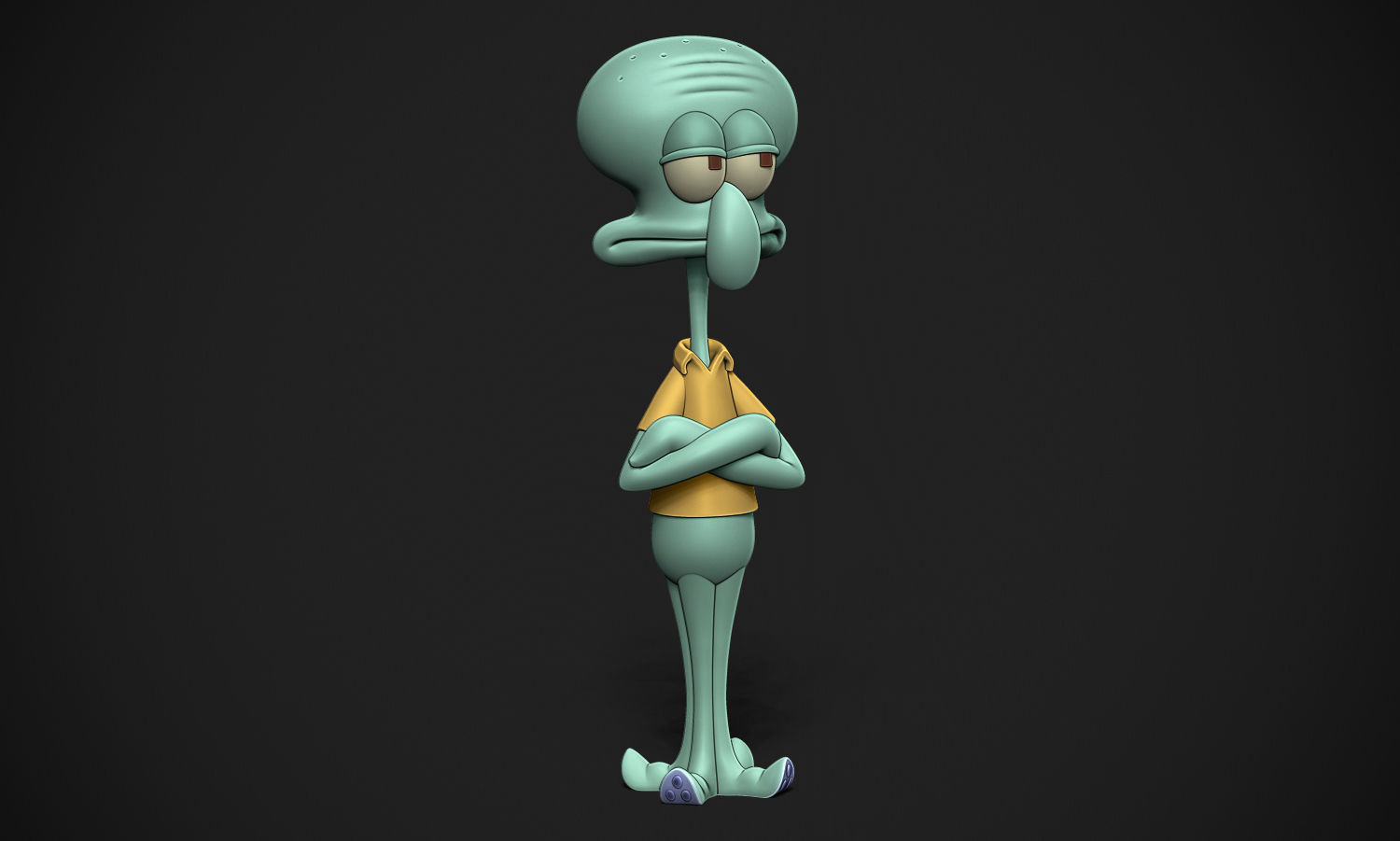 Squidward Printable 3D model 3D printable | CGTrader