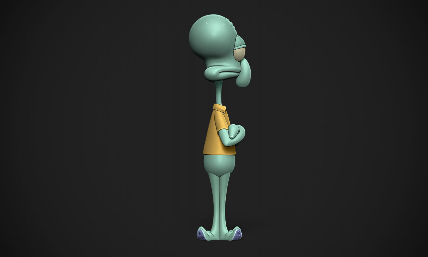 Squidward Printable 3D model 3D printable | CGTrader