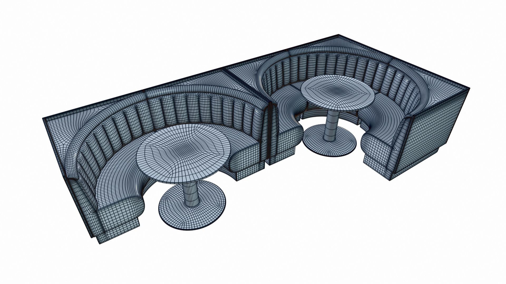 Bar Booths 3D model | CGTrader