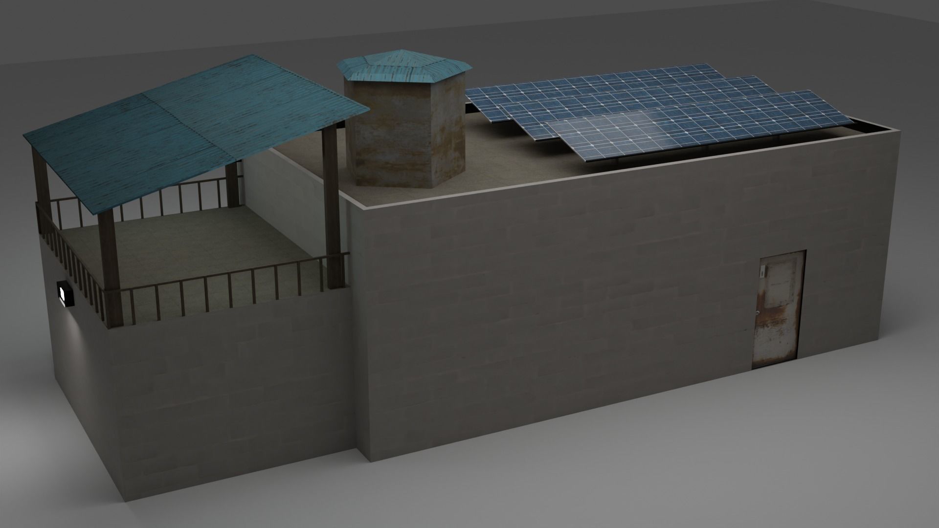 set of building free 3D model animated | CGTrader