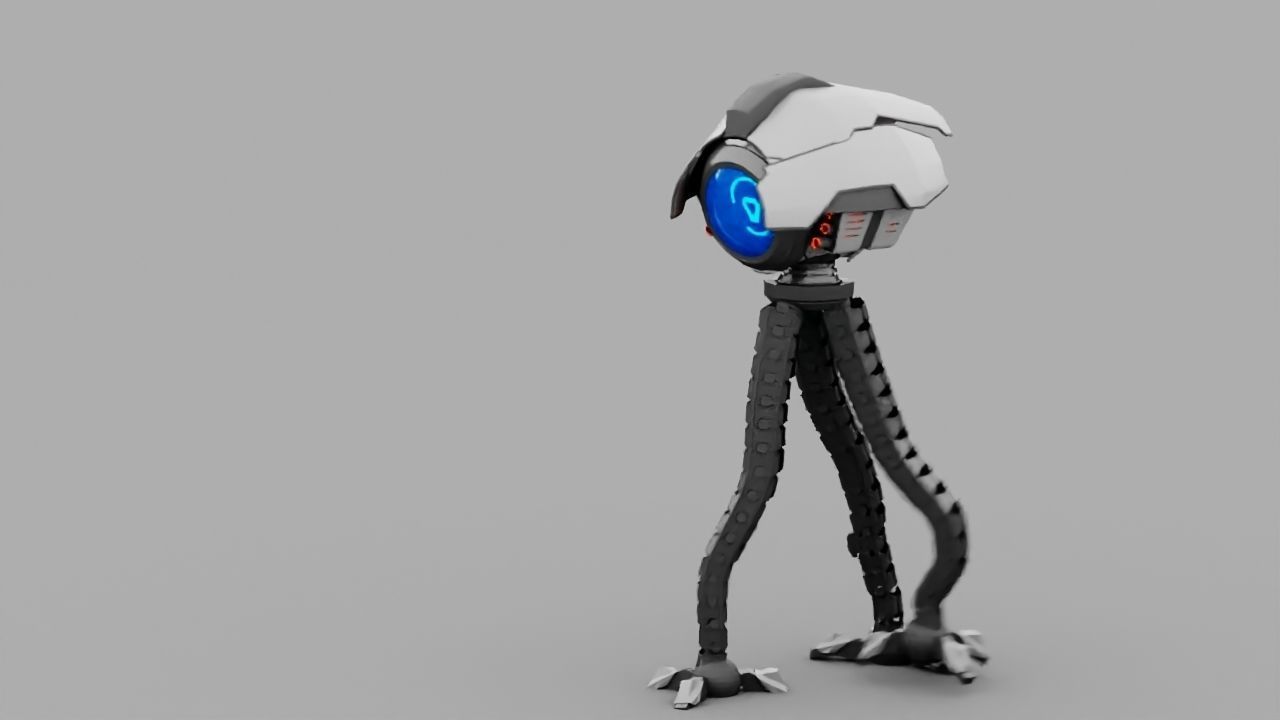 3-leg Robot rigged - animated character 3D model animated rigged | CGTrader
