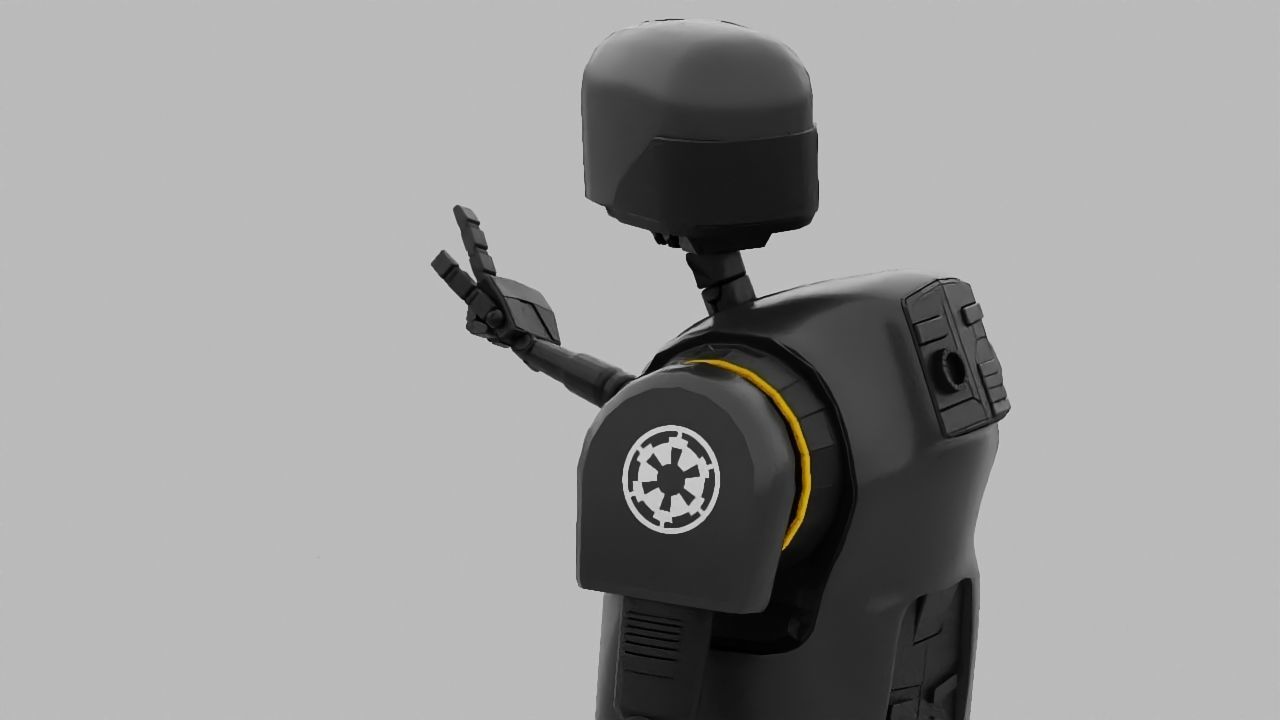 Rogue One Imperial robot rigged 3D model rigged | CGTrader