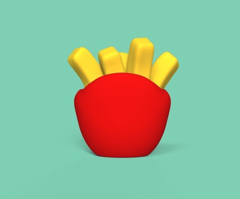 French Fries 3D model 3D printable | CGTrader