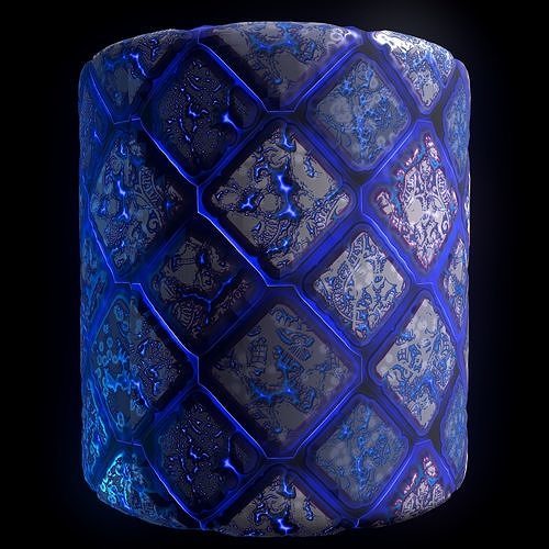 Tile Materials Rock PBR Emissive Lights Texture Texture | CGTrader