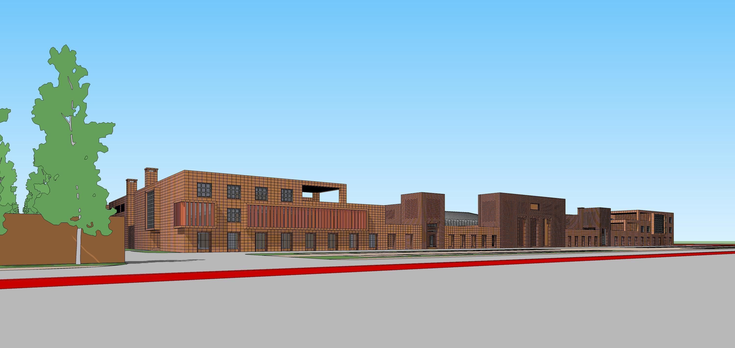 Sketchup Traditional complex and greenhouse K5 3D model | CGTrader
