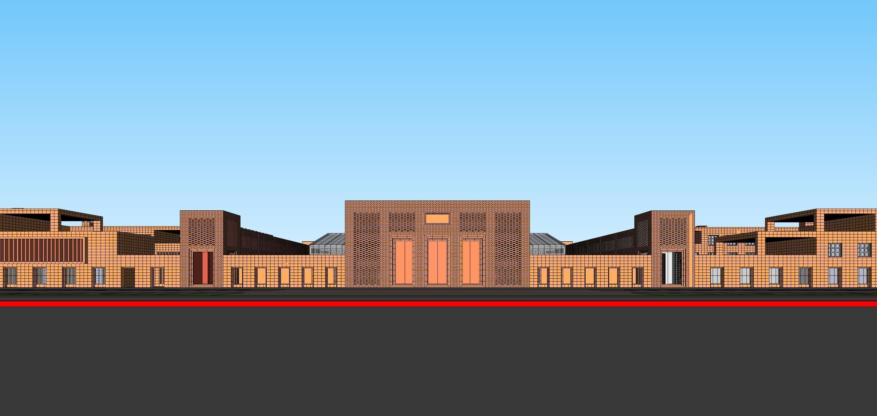 Sketchup Traditional complex and greenhouse K5 3D model | CGTrader