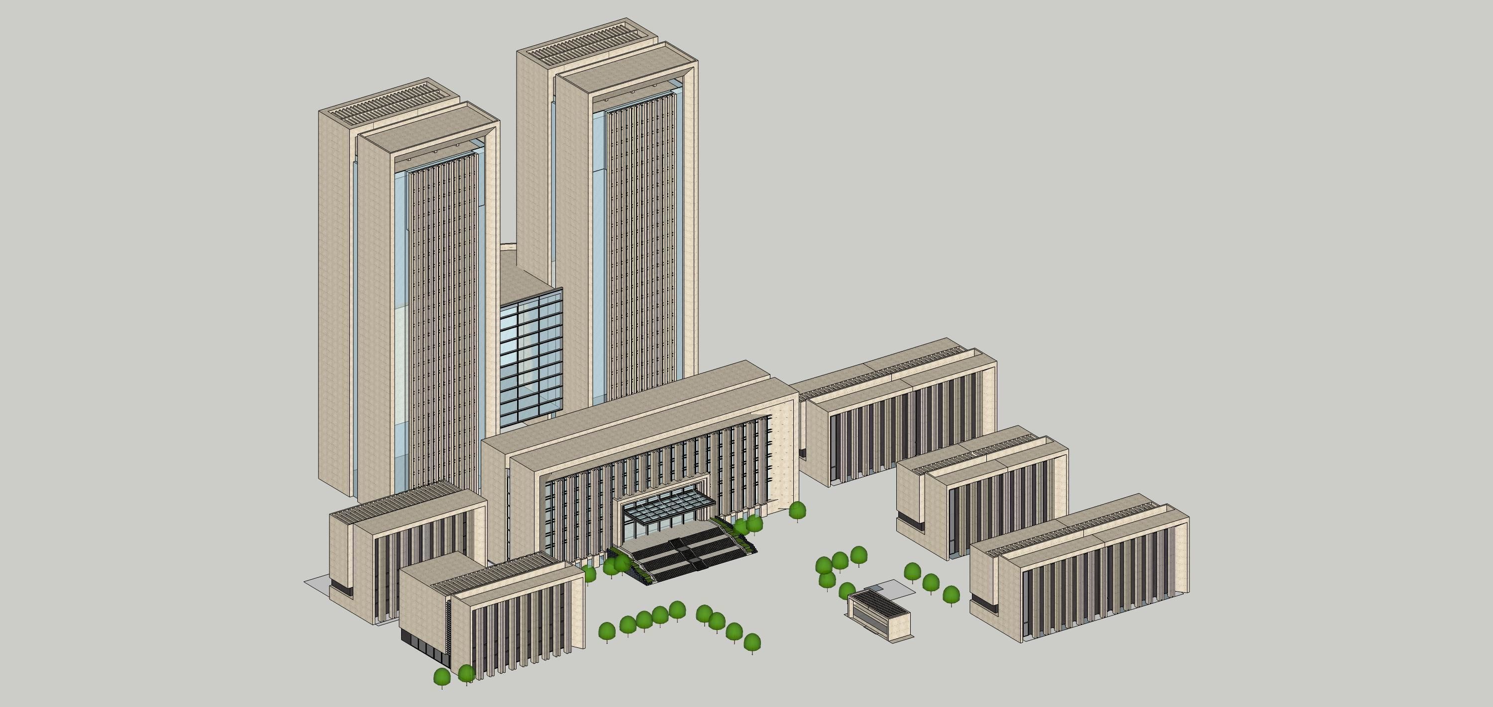 Sketchup Building N2 3D model | CGTrader