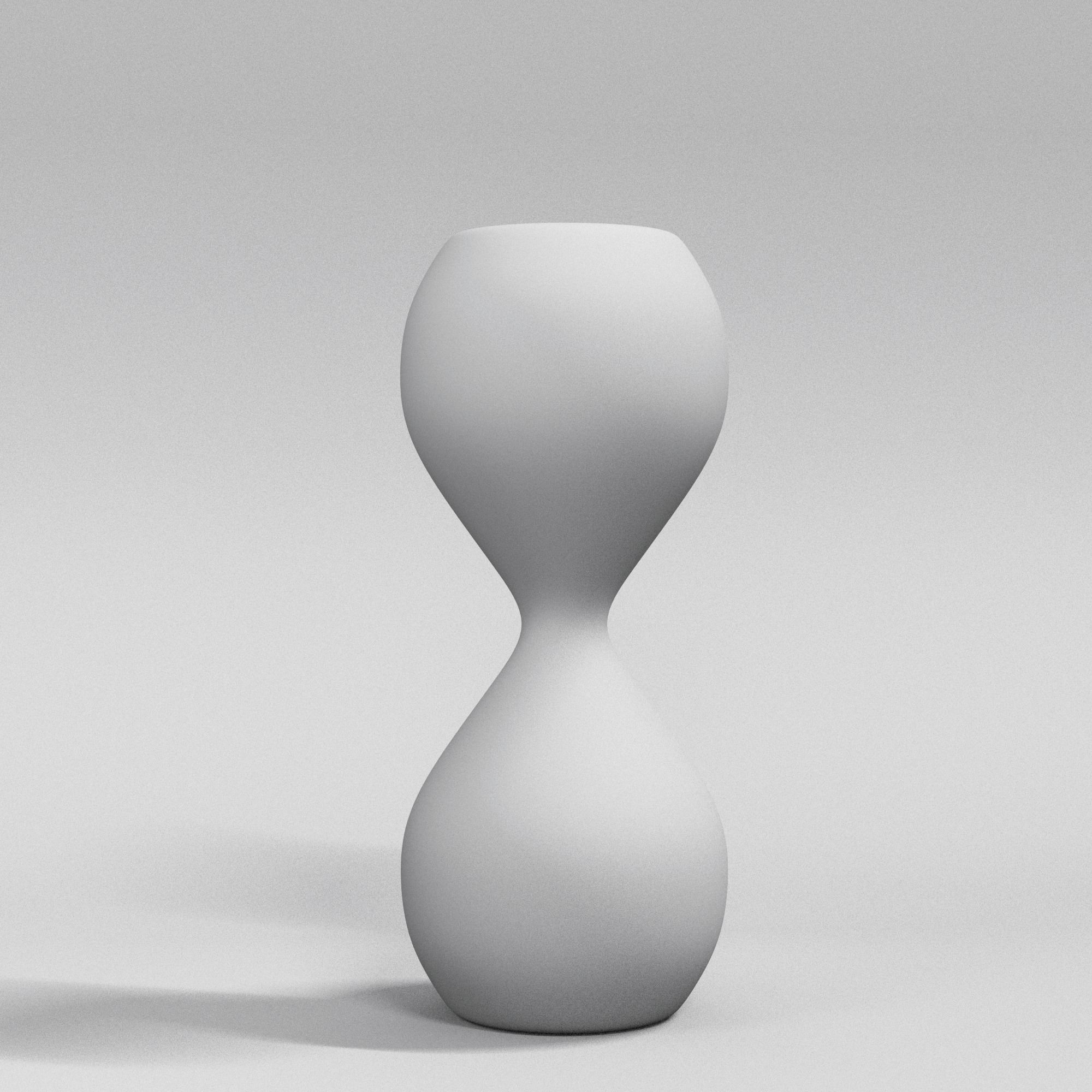 3D model Low poly Hourglass Sand Clock with PBR textures VR / AR / low ...