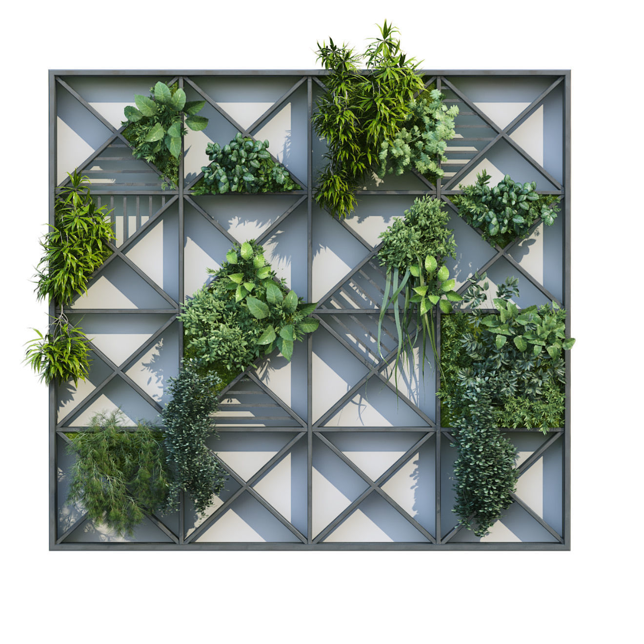 vertical plant set 200 3D model | CGTrader