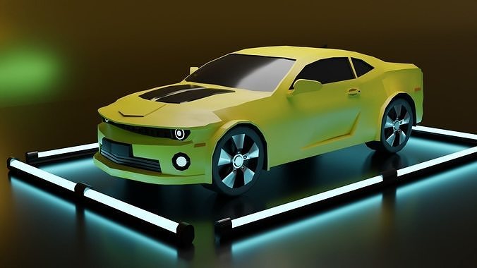 3D model Chevrolet Camaro SS 2011 VR / AR / low-poly | CGTrader