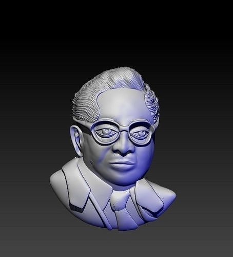 Dr Bhimrao Ambedkar 3D print model 3D model 3D printable | CGTrader