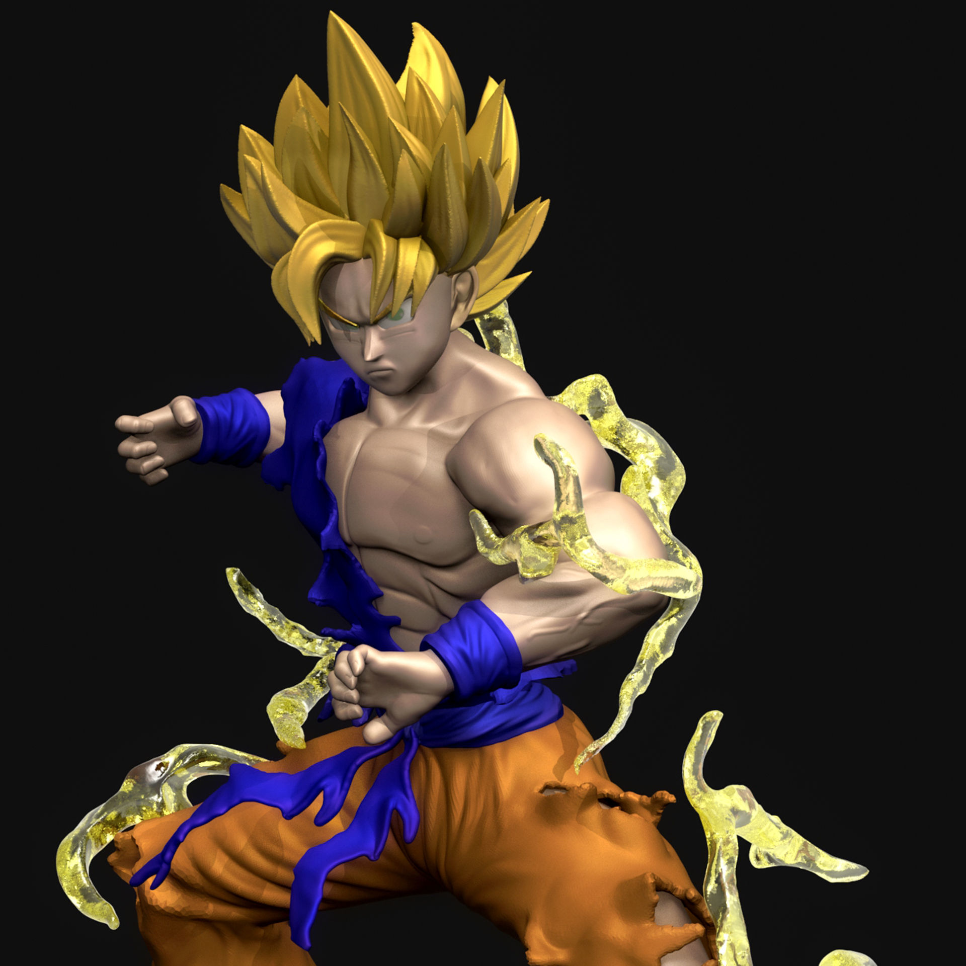 Son GoKu Dragon Ball 3D Printable free 3D model 3D printable | CGTrader