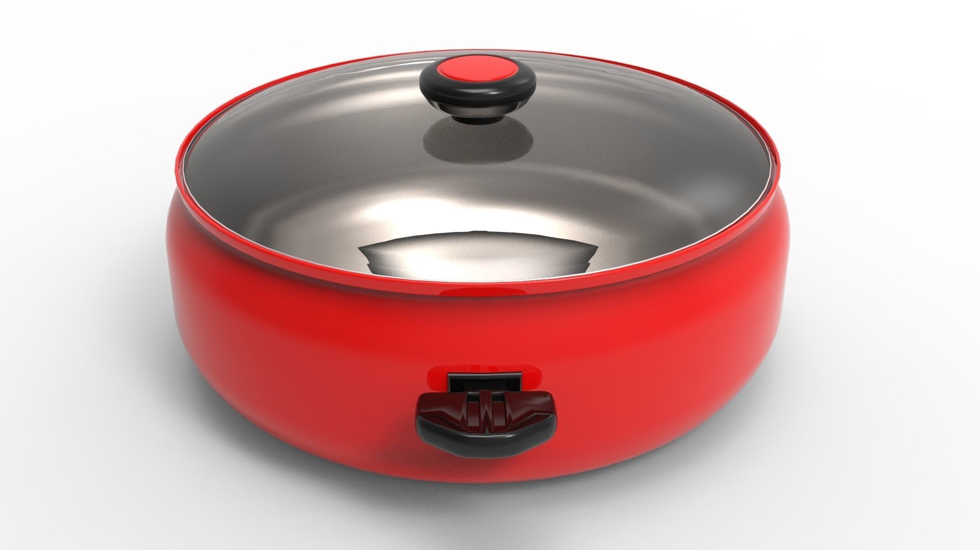 3D model COOKWARE RED VR / AR / low-poly | CGTrader
