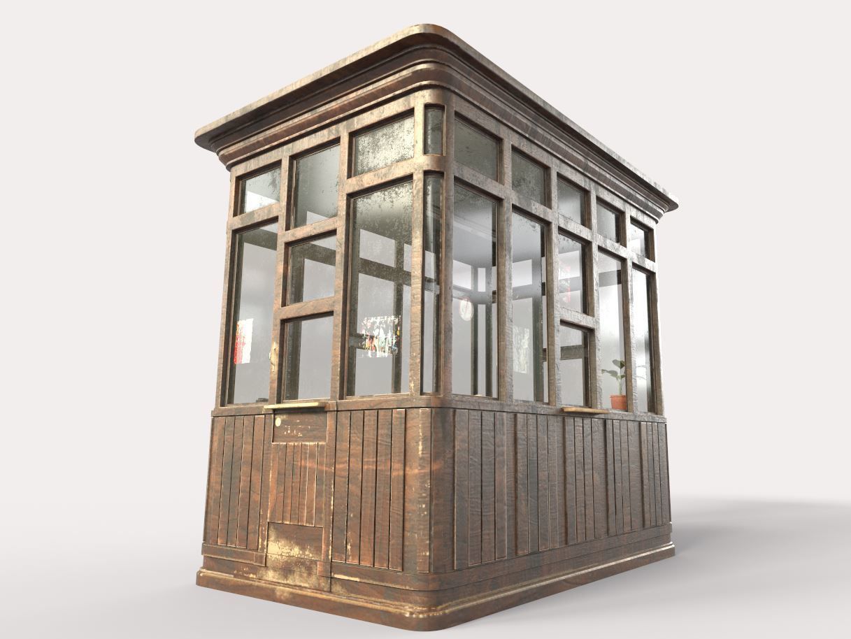 Ticket Booth 3D model | CGTrader