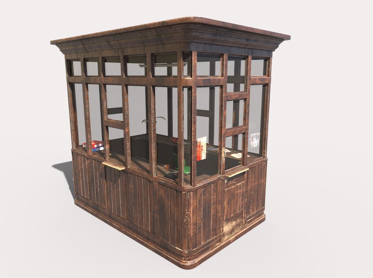 Ticket Booth 3D model | CGTrader