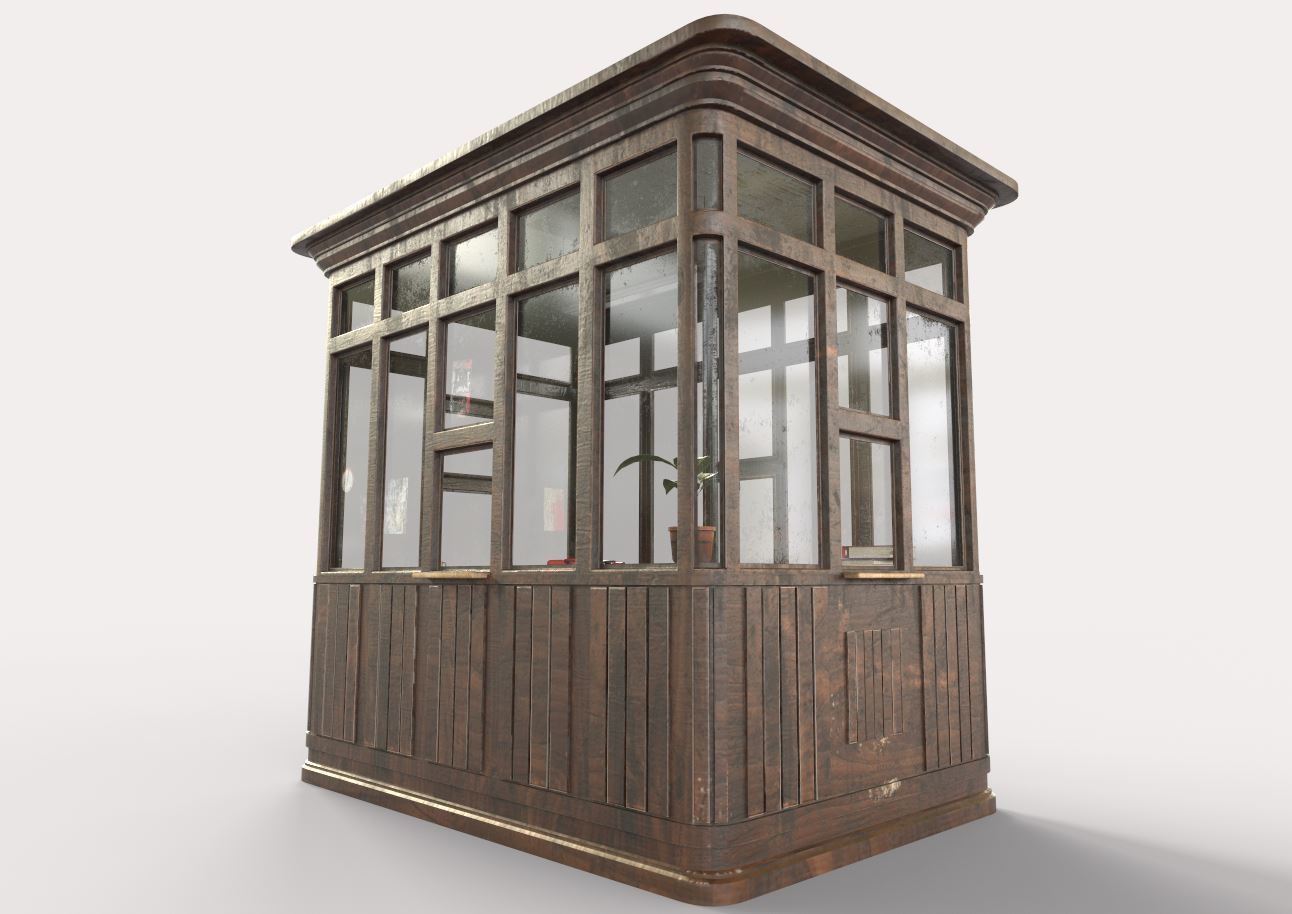 Ticket Booth 3D model | CGTrader