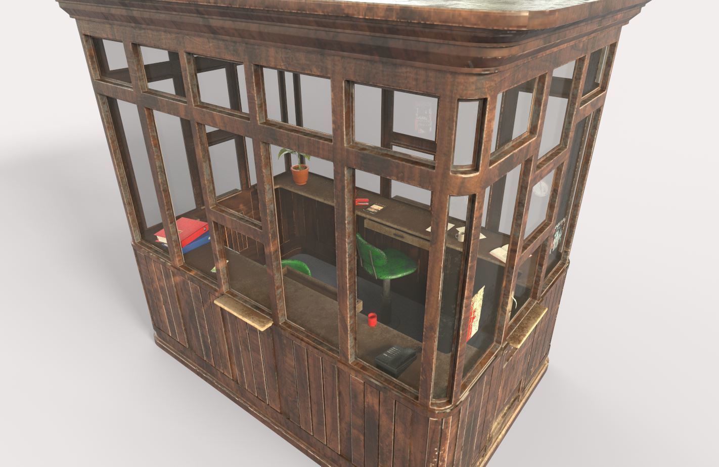 Ticket Booth 3D model | CGTrader