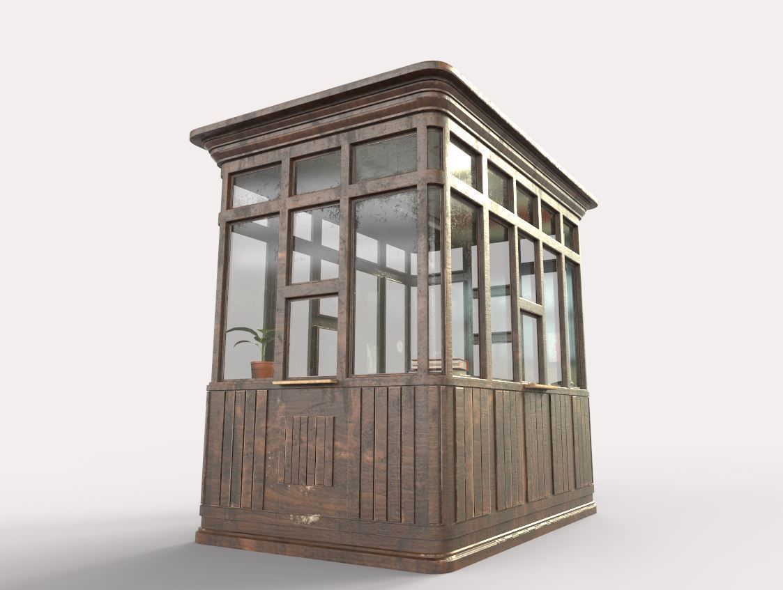 Ticket Booth 3D model | CGTrader