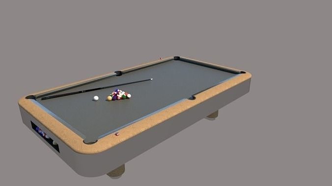3D model billiard table VR / AR / low-poly | CGTrader