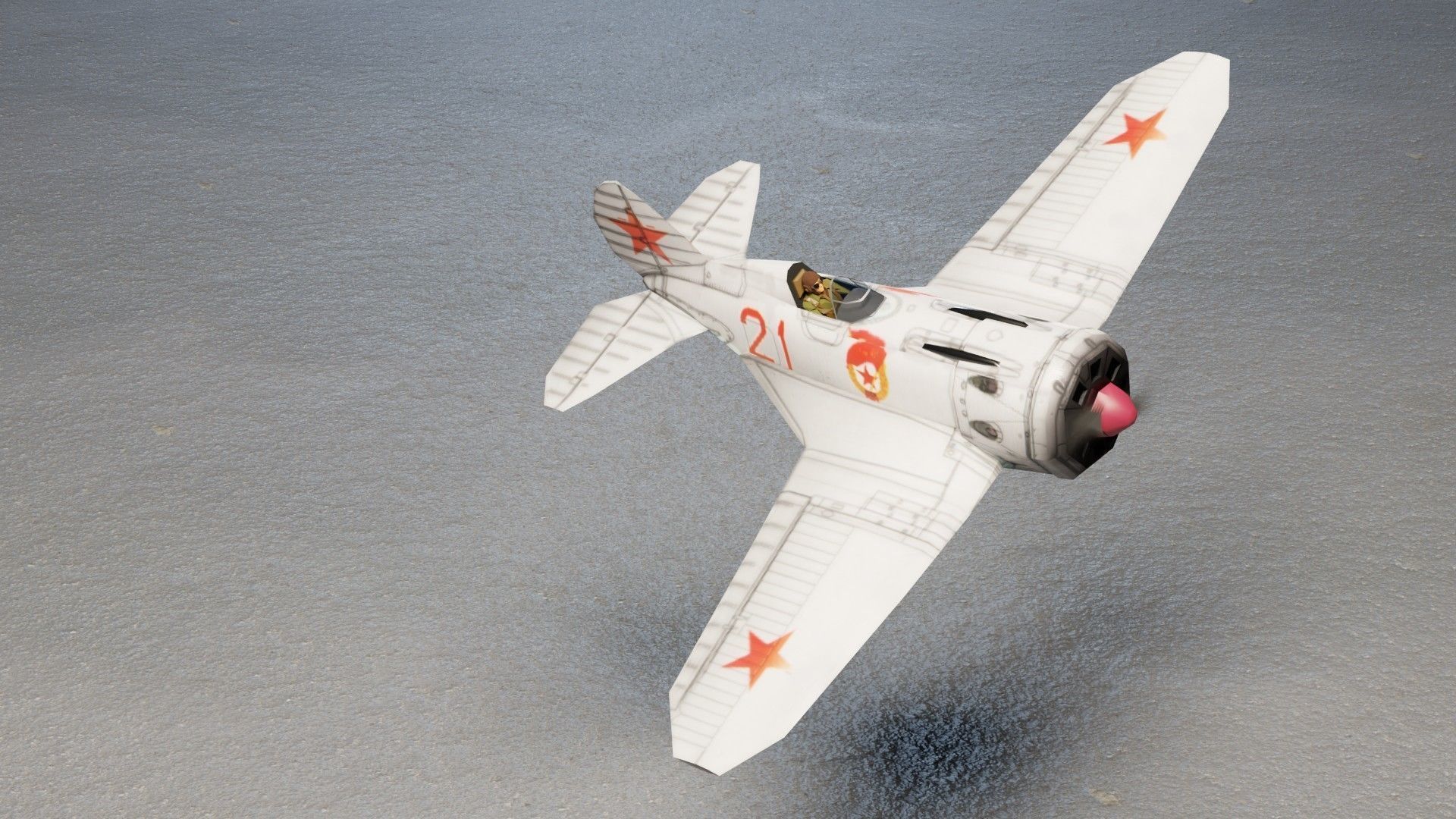 3D model Polikarpov I-16 Donkey WW2 fighter VR / AR / low-poly | CGTrader