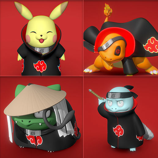 Pokemon - Akatsuki 3D Model Collection | CGTrader