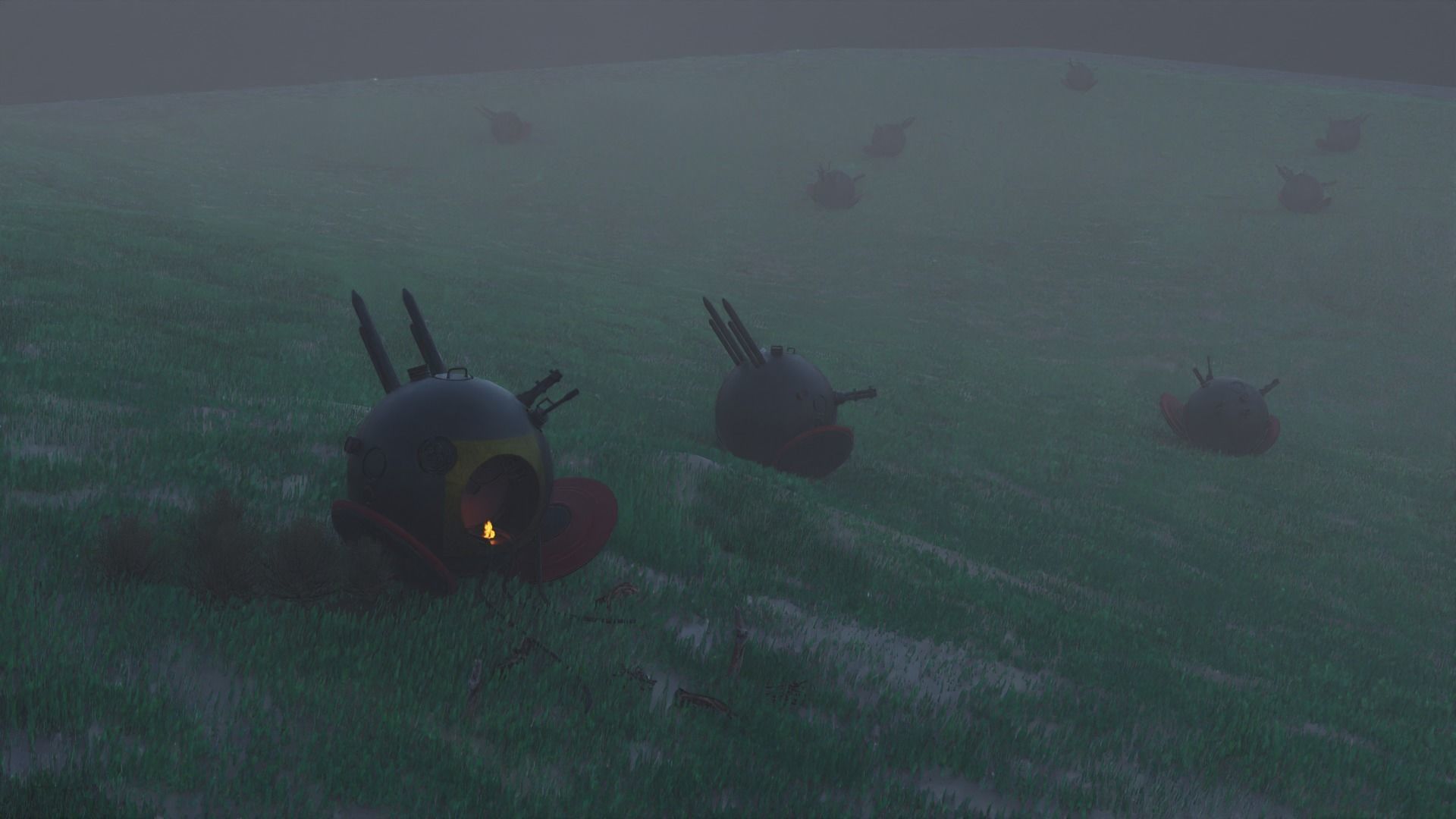 crashed spaceship 3D model | CGTrader