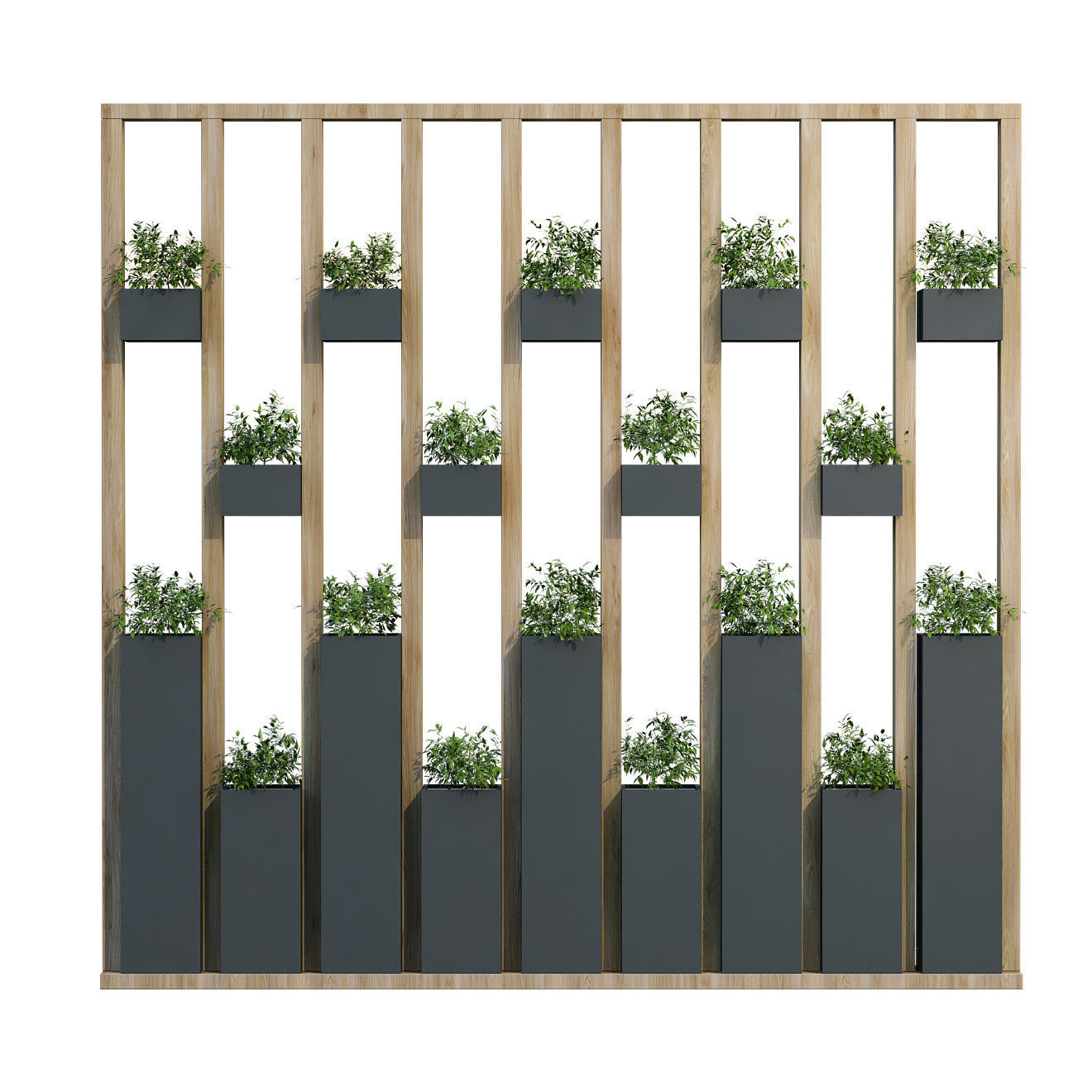 vertical plant partition set 203 3D model | CGTrader