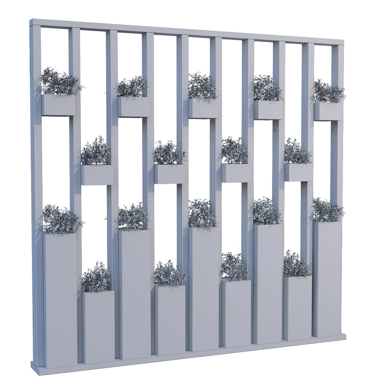vertical plant partition set 203 3D model | CGTrader