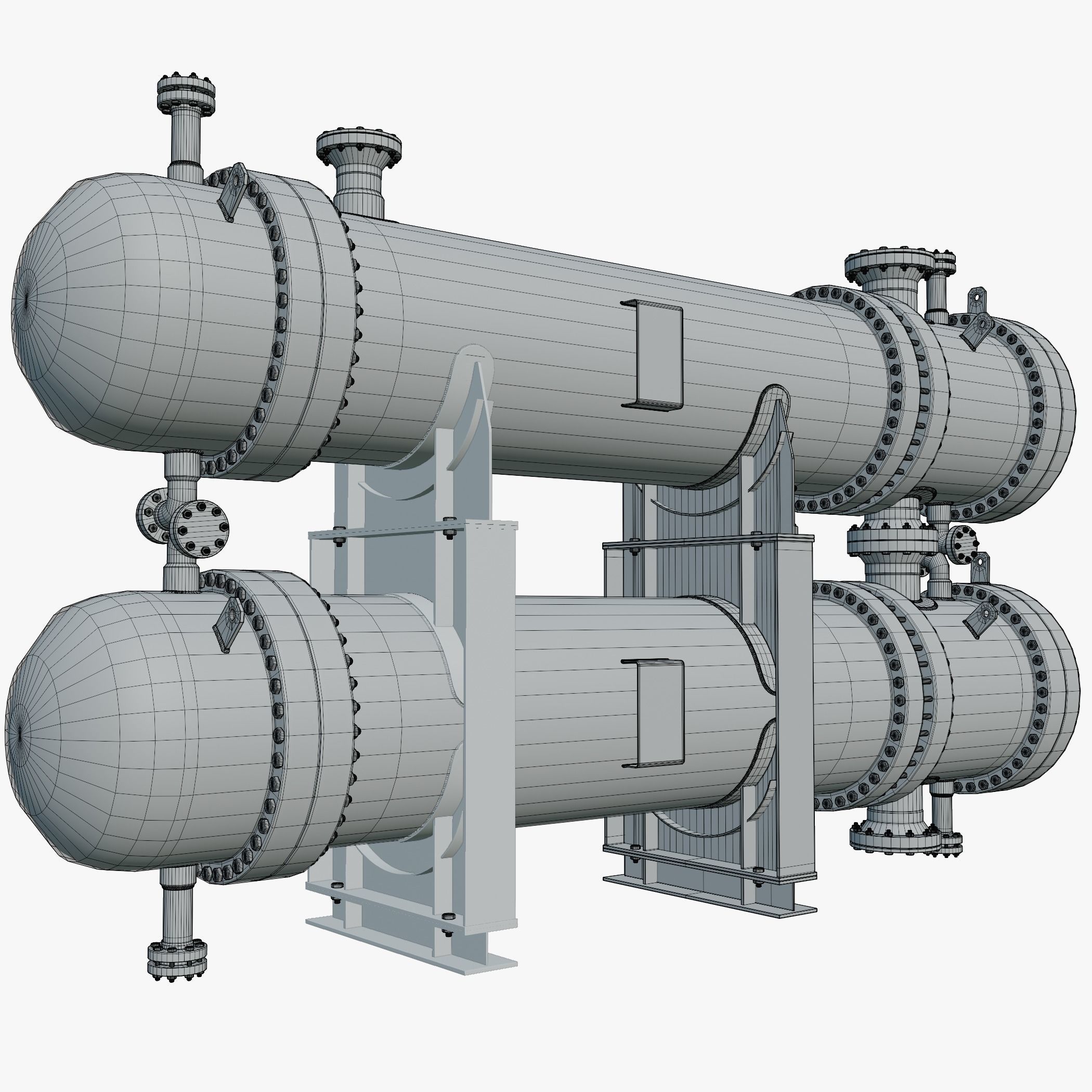 Heat Exchanger Highly Detailed 3D model | CGTrader
